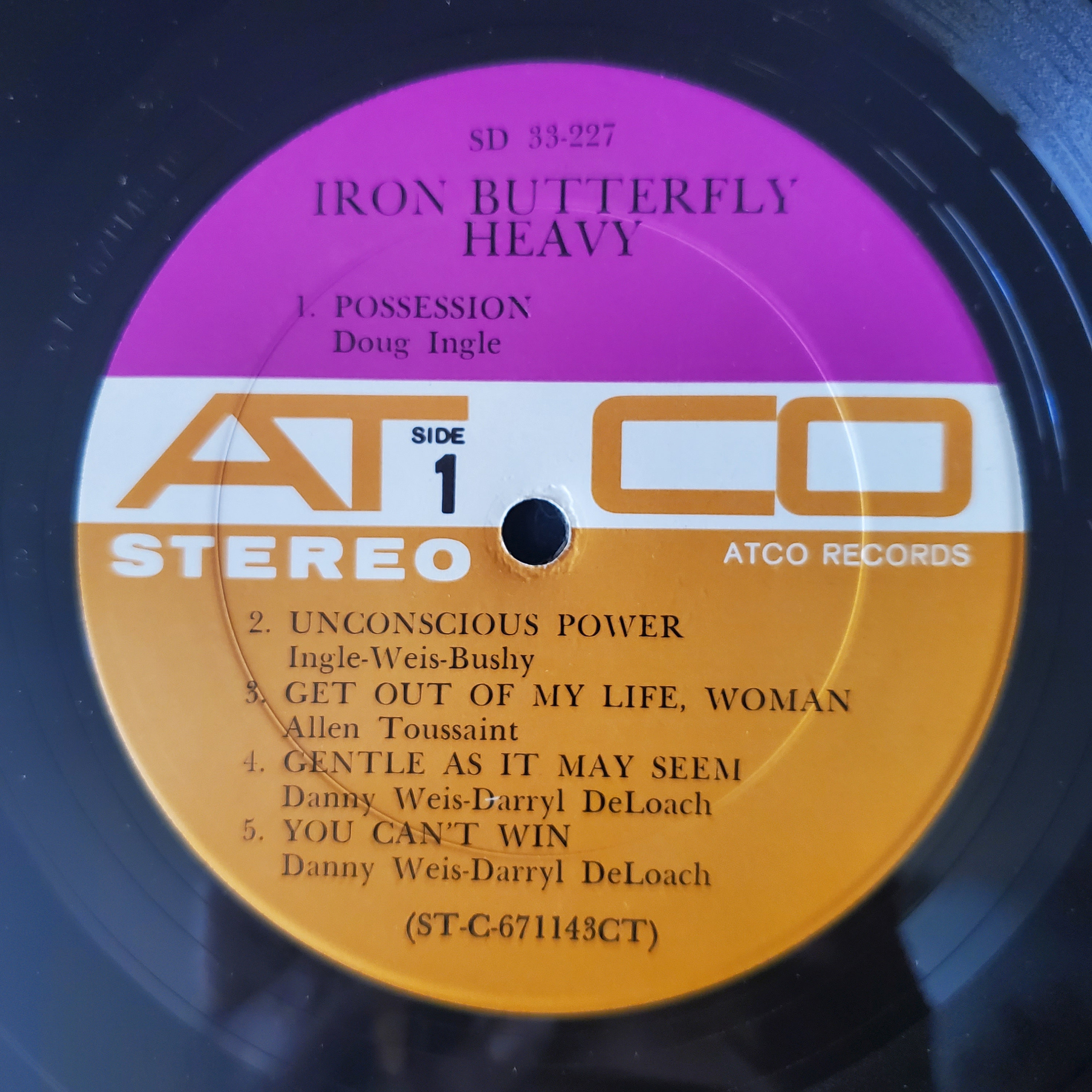 1968 Iron Butterfly-heavy Album ATCO Records SD 33-227 - Etsy