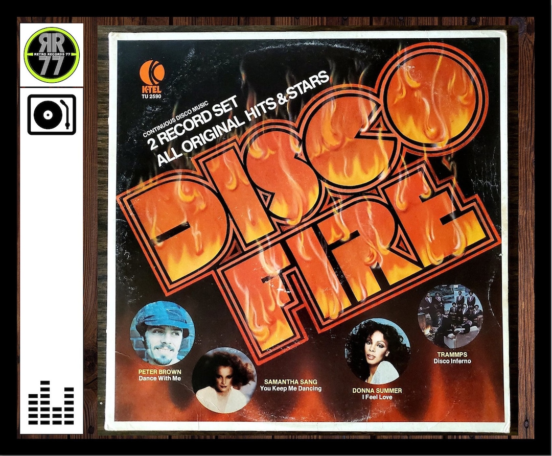 Vintage Disco Fire Vinyl Record: 1978 Double Album Compilation - Etsy