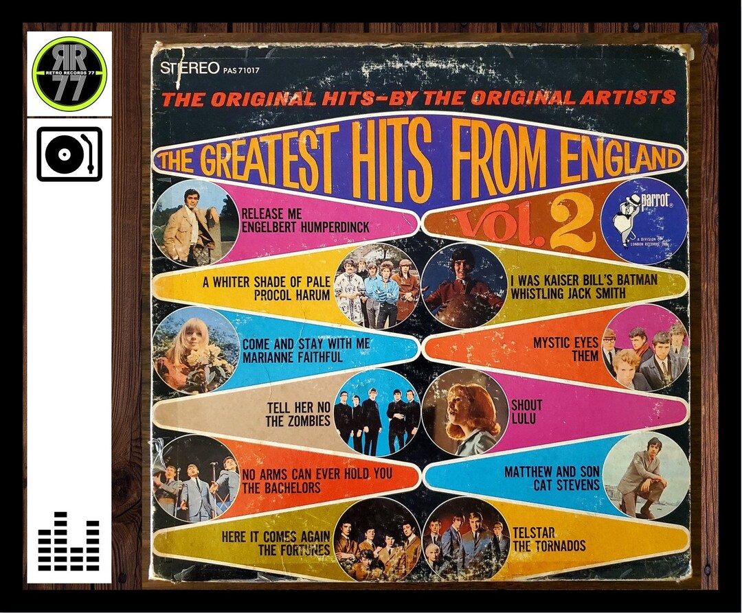 1968 the Greatest Hits From England Vol. 2, the Zombies, Lulu - Etsy