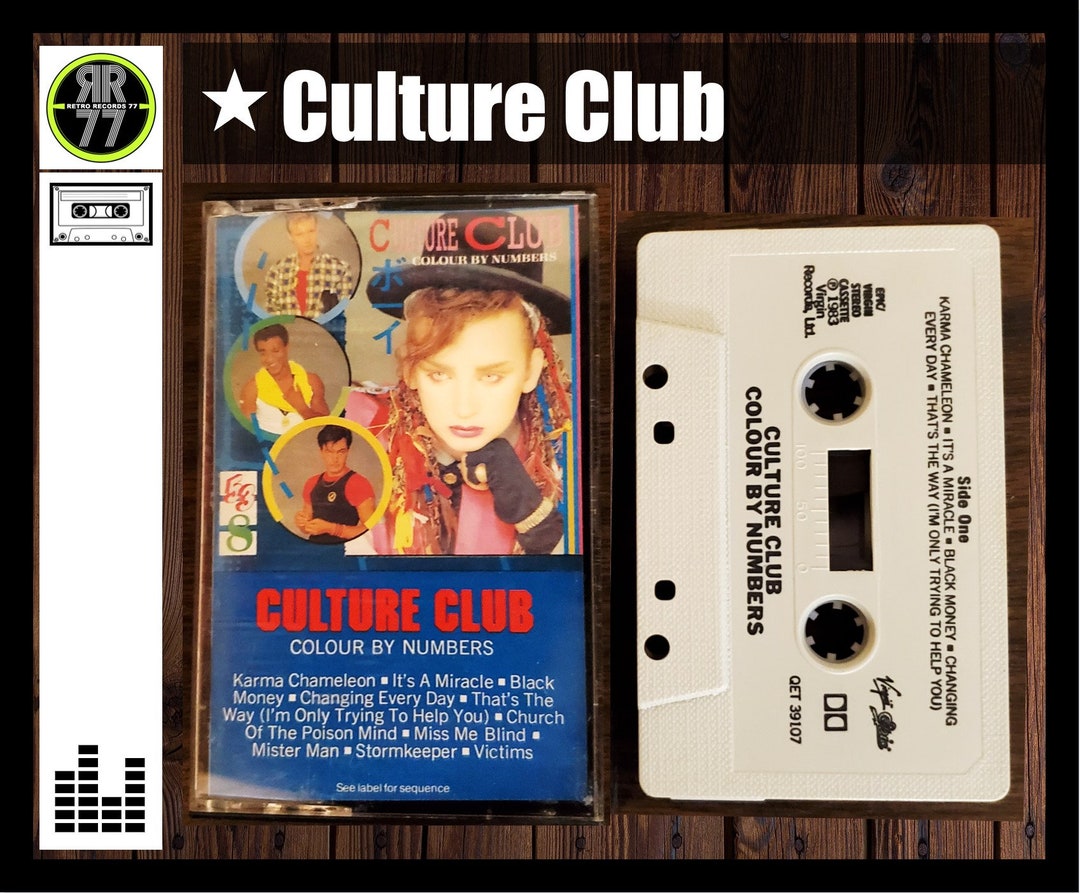 1983 Culture Club-colour by Numbers Cassette, QET 39107, Karma ...