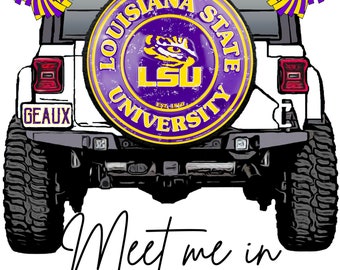 Watercolor Lsu Png - Etsy