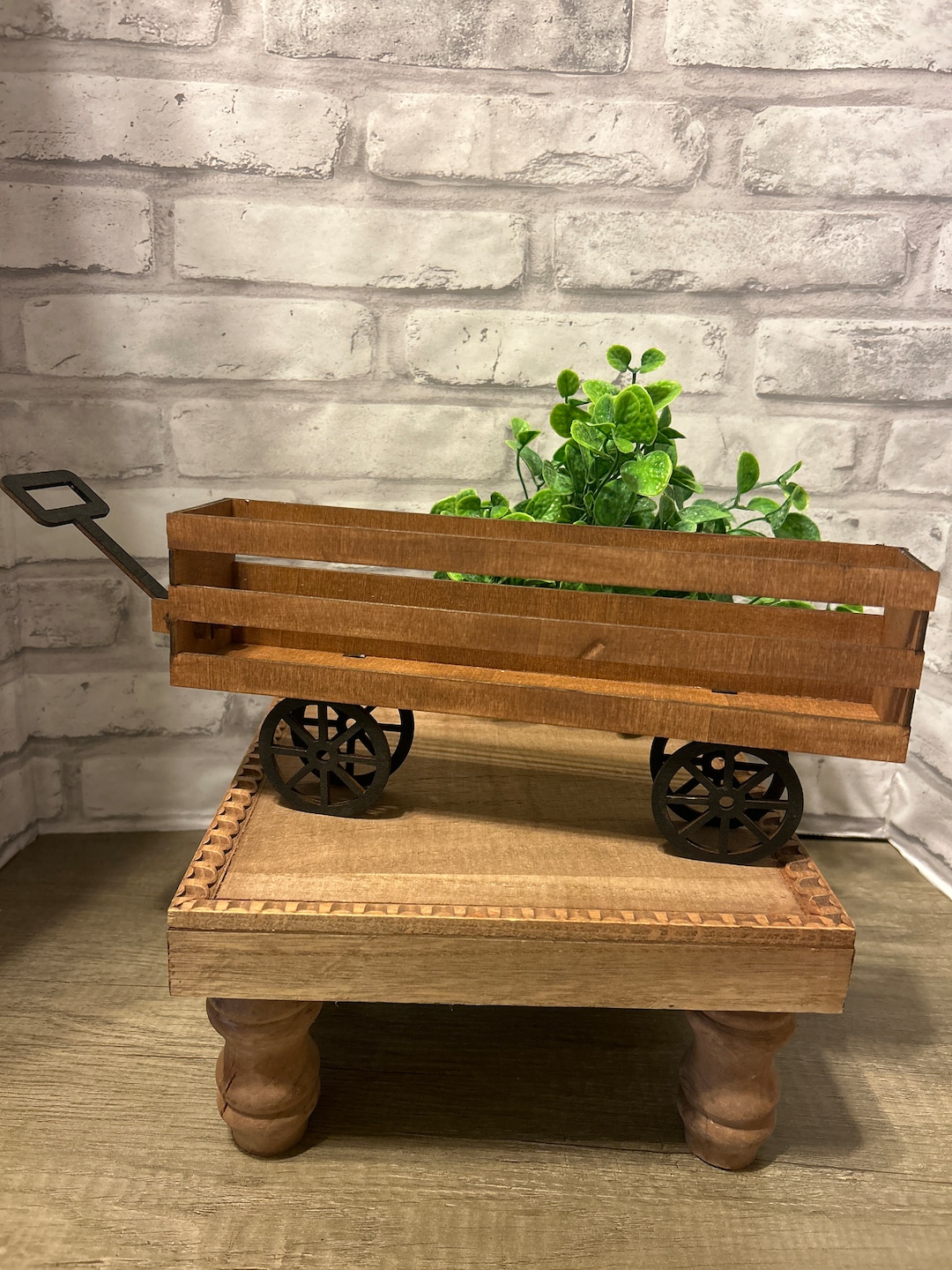 Wooden Finished Wagon for Tiered Tray - Etsy