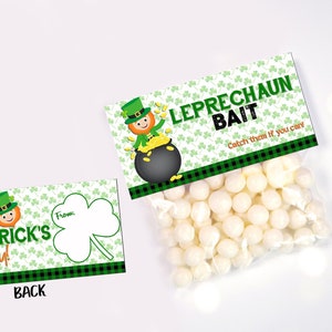 St. PATRICK'S DAY Treat Bag TOPPERS, Leprechaun Bait Tags, Pot of Gold ...