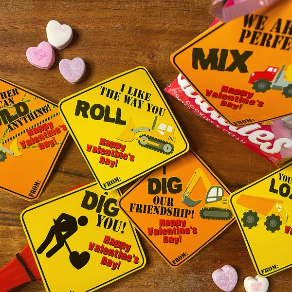 Construction Valentine - Etsy