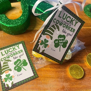St. Patrick's Day Printable Tag, Lucky to Have A Coworker Like You ...