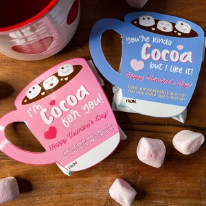 Valentines Hot Chocolate Tags, Valentine's Day Classroom Gift, Hot ...