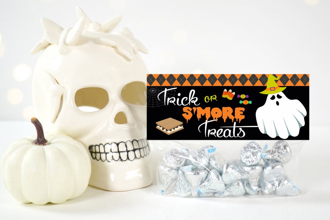 HALLOWEEN TREAT BAG Toppers, Halloween Tags, Gift Bag Tags, Halloween ...
