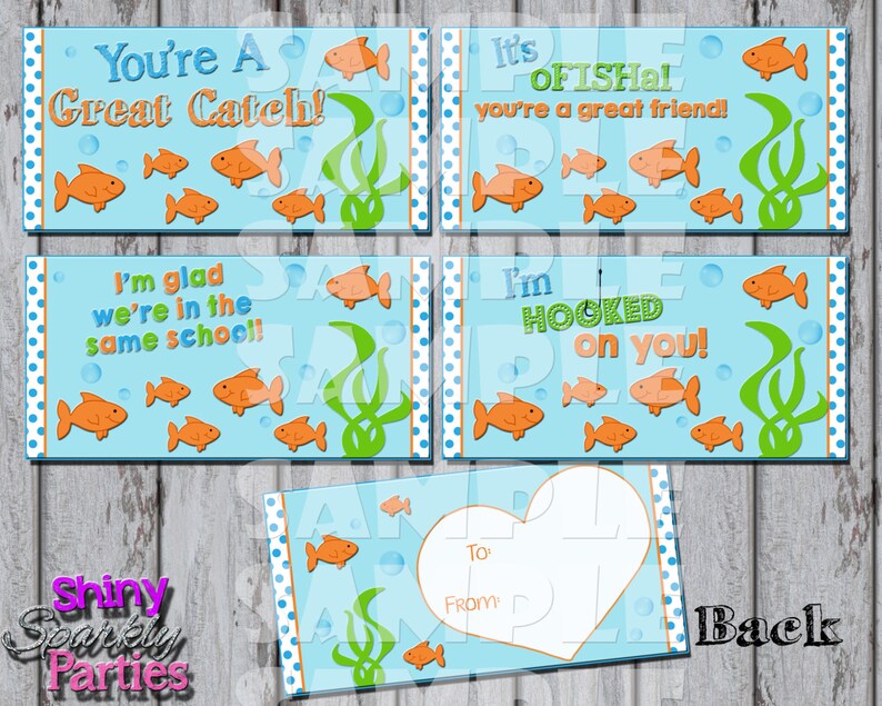 GOLDFISH VALENTINES Goldfish Treat Bag Toppers Gold Fish - Etsy