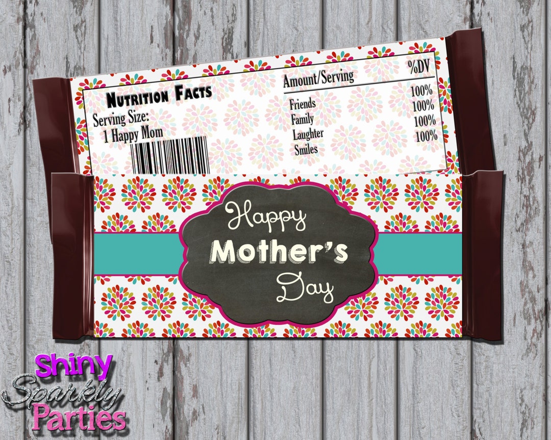 MOTHER'S DAY Candy Bar WRAPS, Diy Mother's Day Gift Ideas, Mother's Day ...