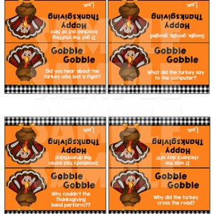 THANKSGIVING TREAT BAG Toppers for Kids, Turkey Treat Toppers ...
