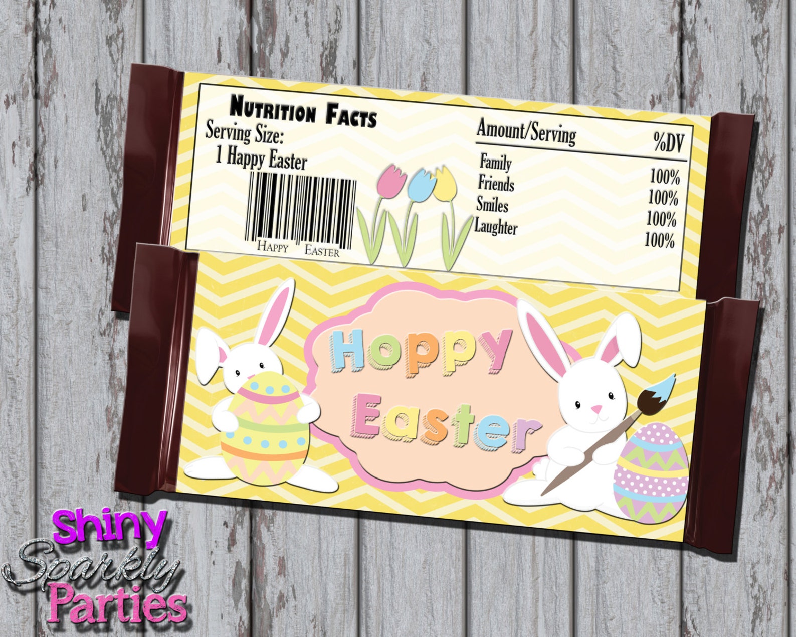 Printable EASTER CANDY Bar WRAPPERS Easter Bunny Candy | Etsy