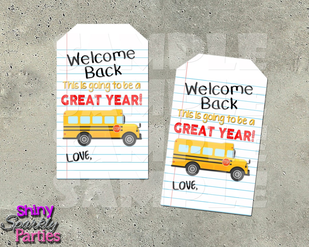 BACK to SCHOOL TEACHER Tags, Welcome Back to School Tag, Happy First ...