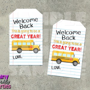 BACK to SCHOOL TEACHER Tags, Welcome Back to School Tag, Happy First ...