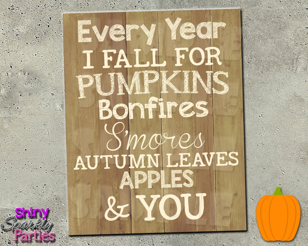 FALL PRINTABLE ART - Rustic Fall Sign - Thanksgiving Print - Fall ...
