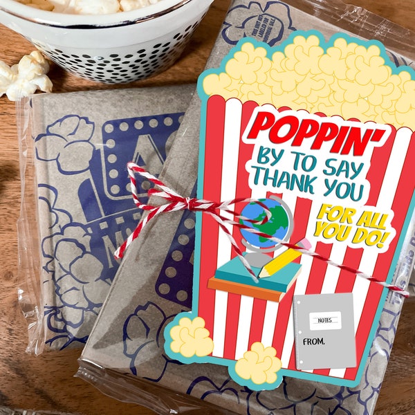 Teacher Appreciation Popcorn - Etsy