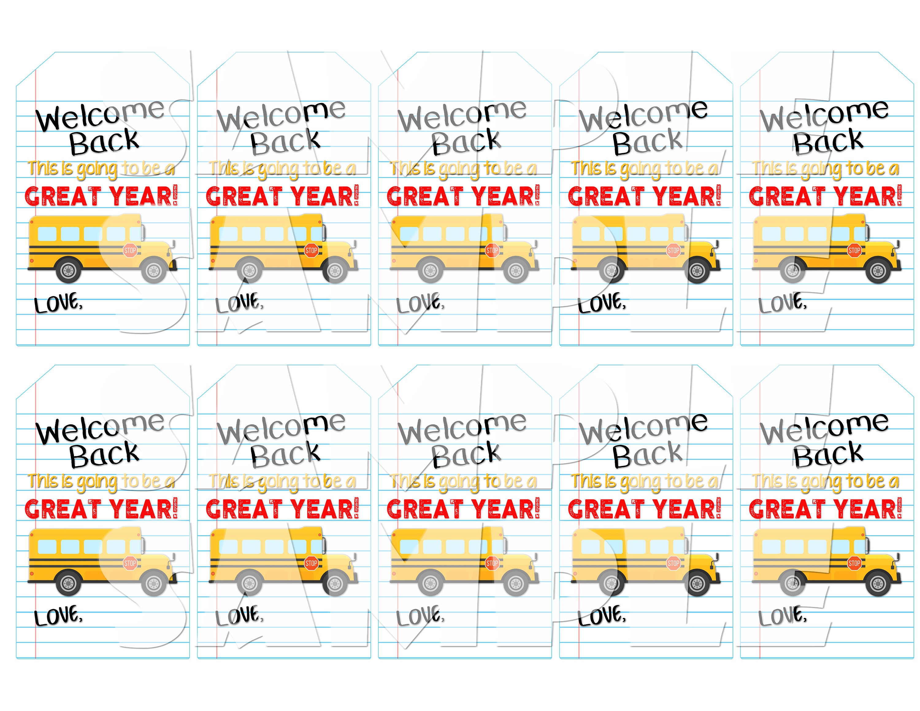 BACK to SCHOOL TEACHER Tags, Welcome Back to School Tag, Happy First ...