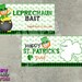 St. PATRICK'S DAY Treat Bag TOPPERS, Leprechaun Bait Tags, Pot of Gold ...