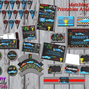 RACE CAR FOOD Tents, Racing Buffet Labels, Race Car Food Station Signs ...