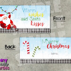SANTA TREAT BAG Toppers, Christmas Treat Toppers, Christmas Favor Tags ...