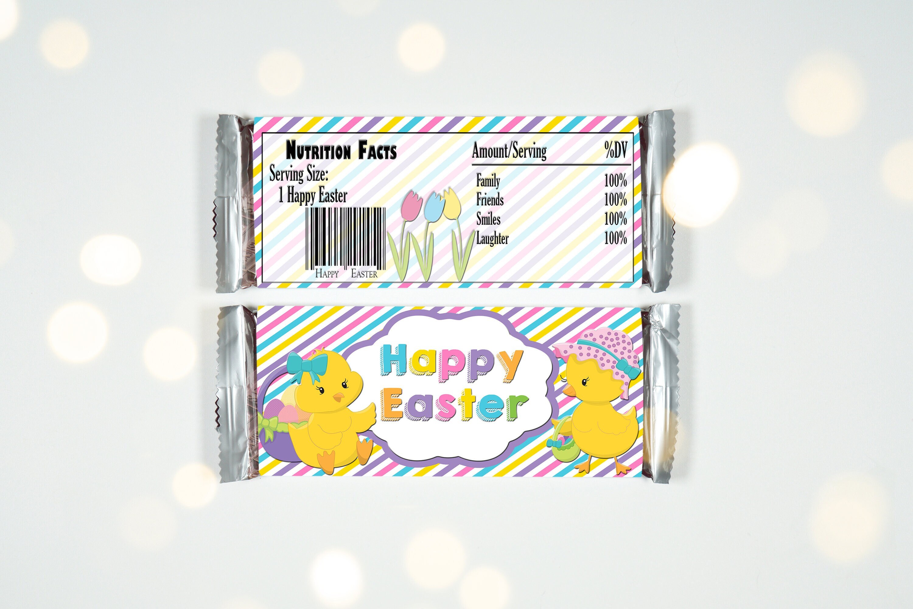 Printable EASTER CANDY BAR Wrappers - Easter Chick Candy Bar Labels ...