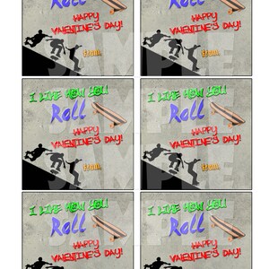 SKATEBOARDING VALENTINES, Valentines for Boys, Classroom, School ...