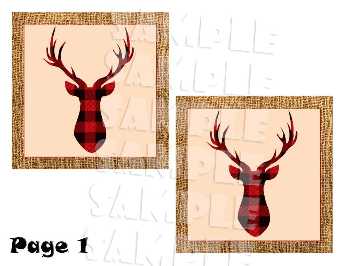 DEER PARTY BANNER Rustic Woodland Baby Shower Lumberjack | Etsy