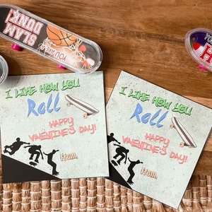 SKATEBOARDING VALENTINES, Valentines for Boys, Classroom, School ...
