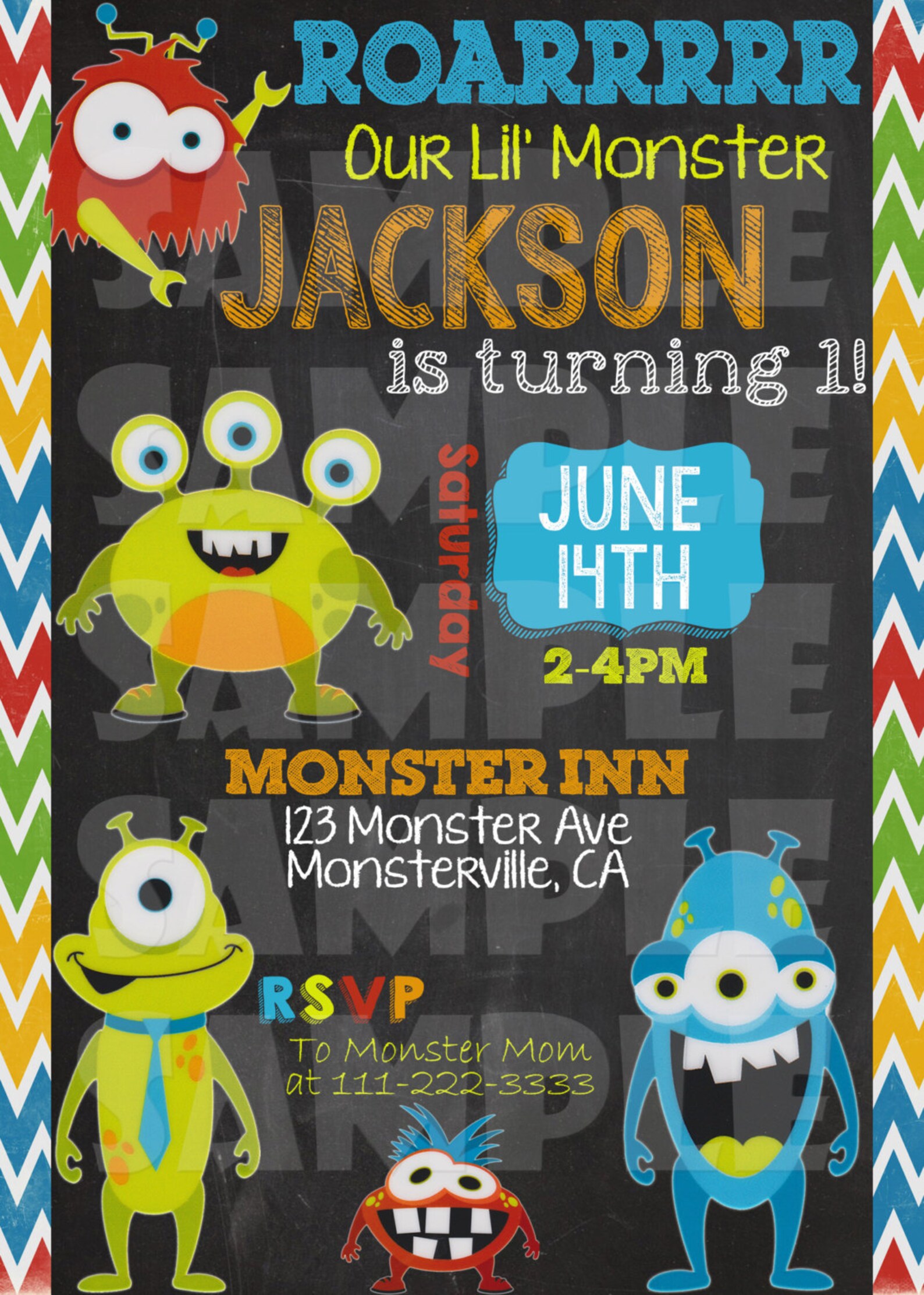 MONSTER INVITATION Monster Birthday Invite Monster Party - Etsy