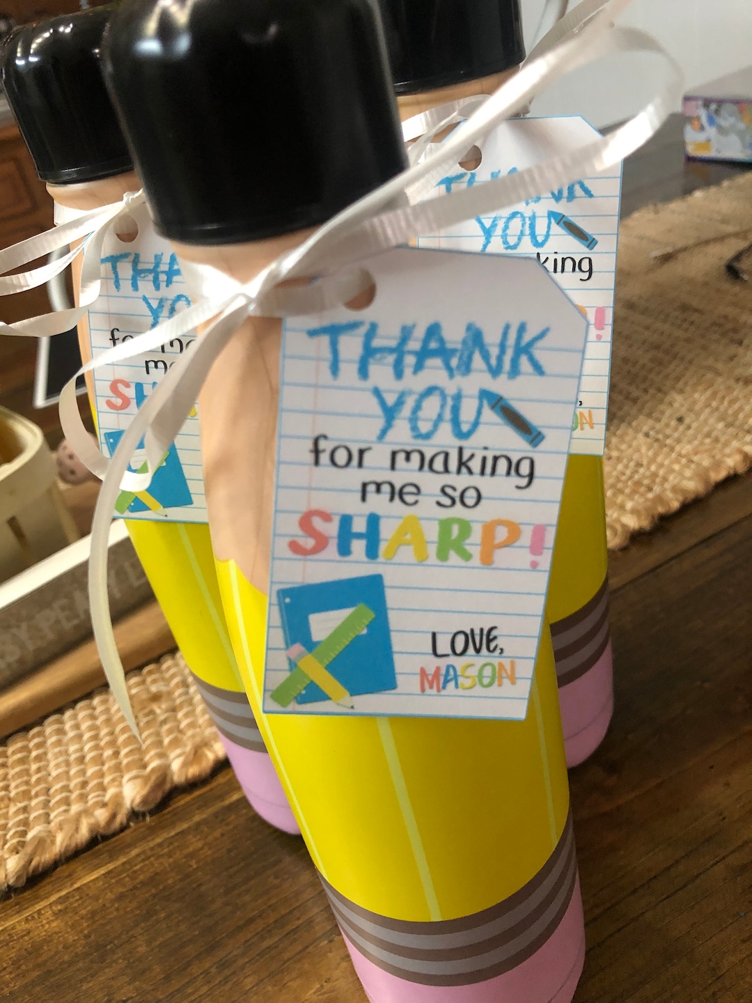 TEACHER GIFT TAGS, Thank You for Making Me so Sharp, Teacher ...