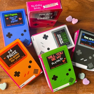 VIDEO GAME VALENTINES, Gaming Valentine Cards, Boys Valentines, Gamer ...