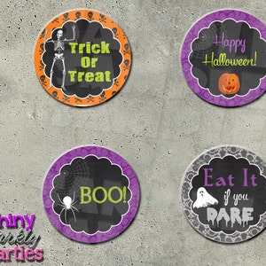 HALLOWEEN CUPCAKE TOPPERS - Instant Download Halloween Cupcake Signs ...