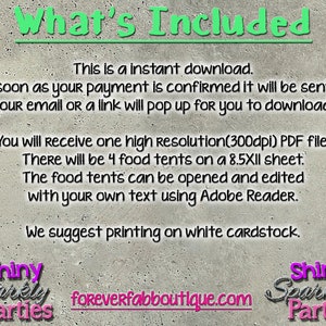 RUSTIC FOOD LABELS, Deer Buffet Cards, Baby Shower Food Tents, Buffalo ...