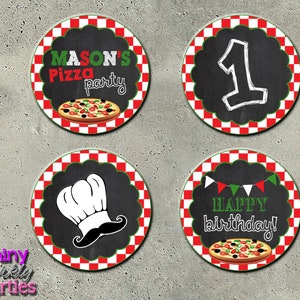 PIZZA PARTY, Pizza Making Party, Printable Party Invites, Little Chef ...