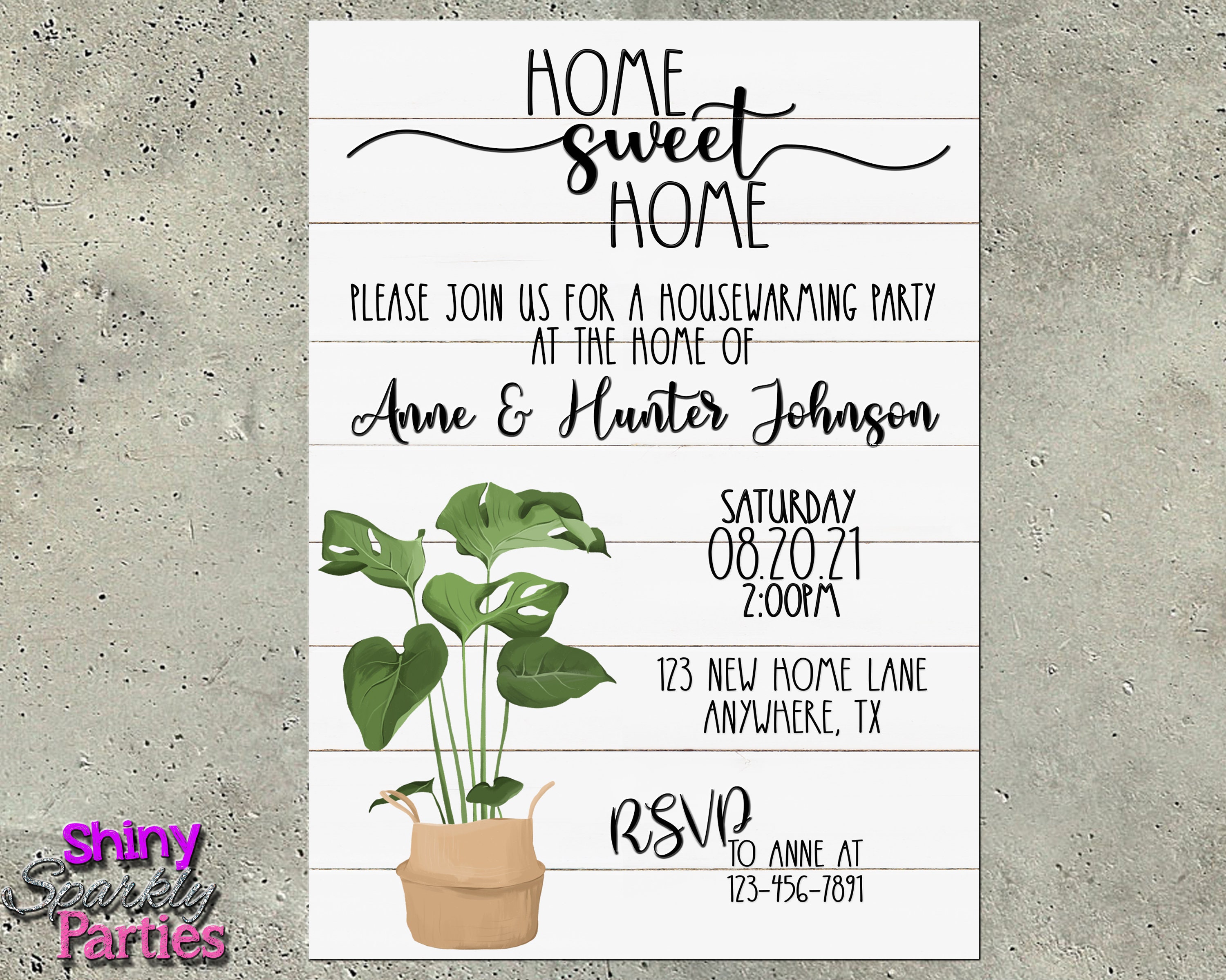 HOUSEWARMING PARTY INVITATION New Home Rustic Farmhouse | Etsy