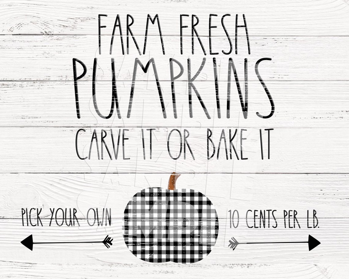 PRINTABLE FALL DECOR, Rustic Fall Sign, Farm Fresh Pumpkins, Buffalo ...