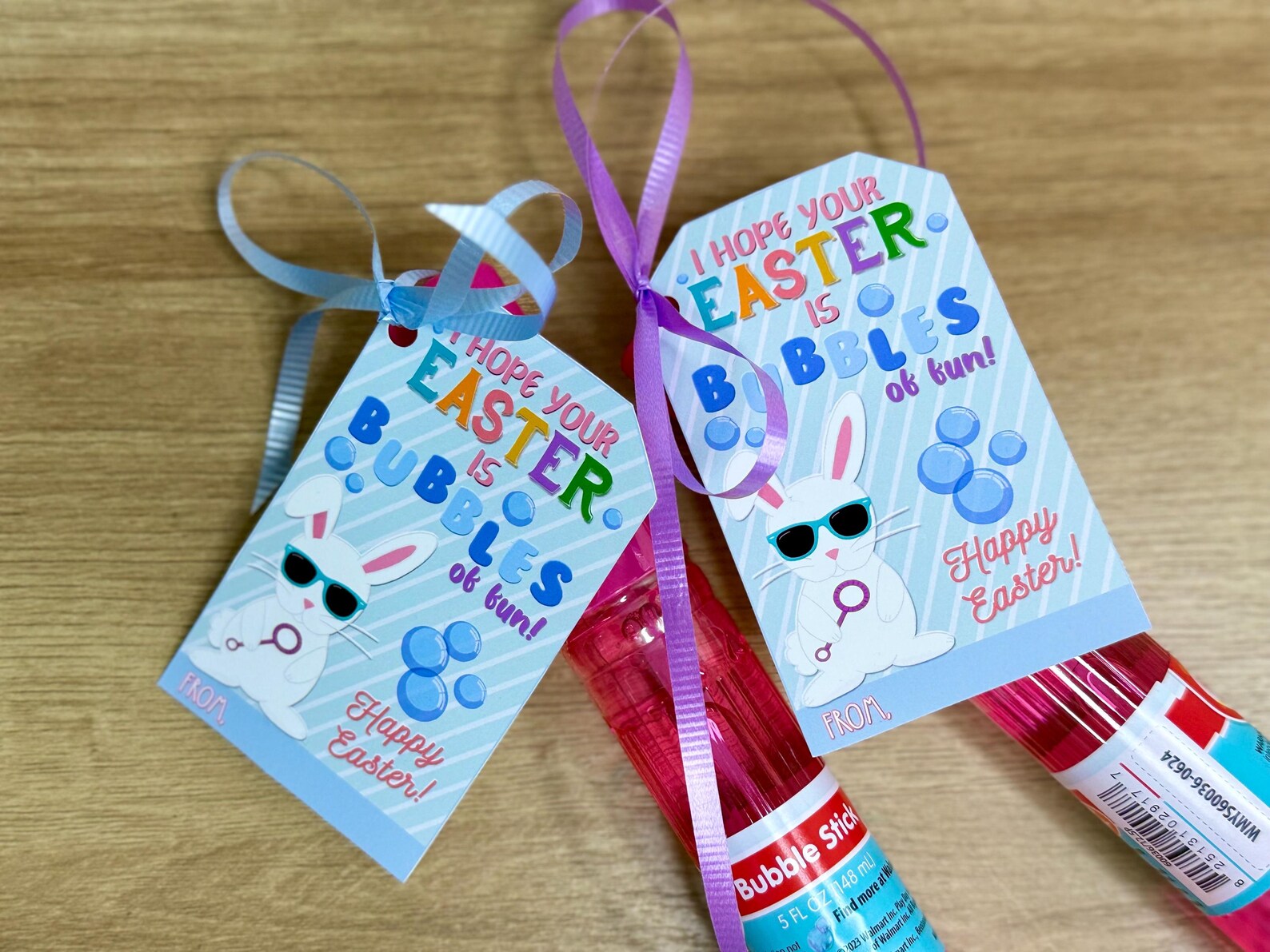 EASTER Bubbles GIFT Tags, Easter Bunny Tags, I Hope Your Easter is ...