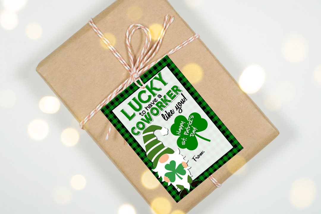 St. Patrick's Day Printable Tag, Lucky to Have A Coworker Like You ...