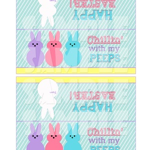PEEPS TREAT Bag TOPPERS, Easter Bag Toppers, Classroom, Kids School ...