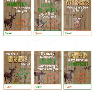 HUNTING VALENTINE CARDS, Camo Valentines, Valentines for Boys, School ...