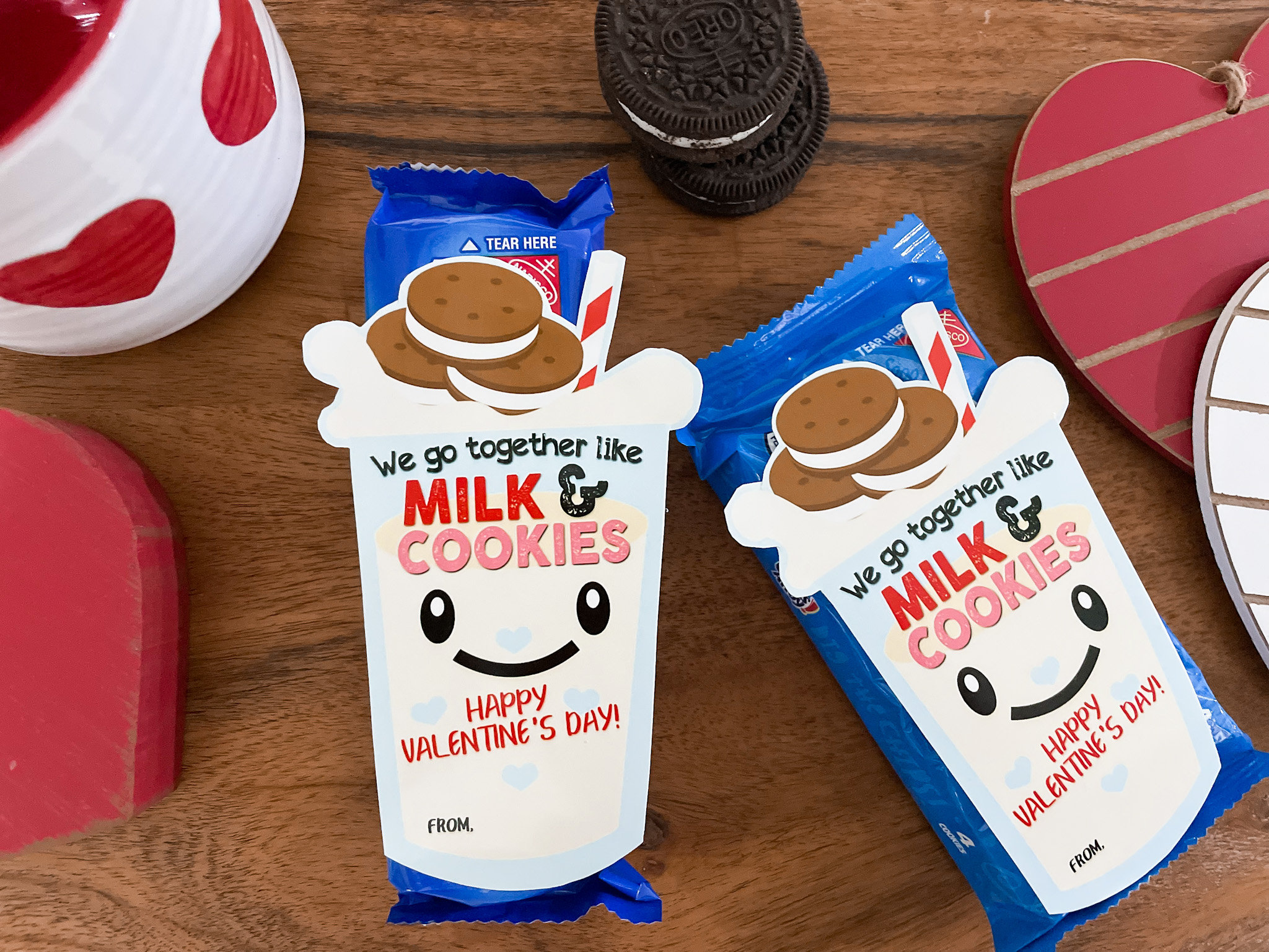 We Go Together Like Milk and Cookies Valentine, Milk & Cookies, School ...