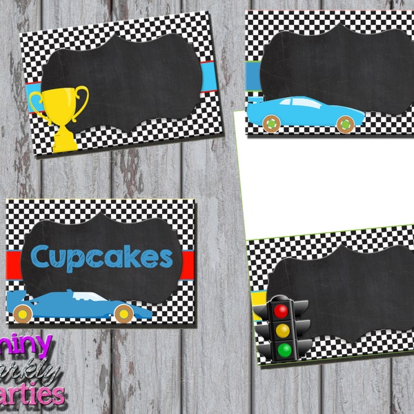 Race Car Food Label - Etsy