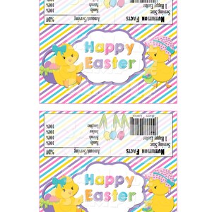 Printable EASTER CANDY BAR Wrappers - Easter Chick Candy Bar Labels ...