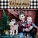 RUSTIC CHRISTMAS Photo CARD, Buffalo Check Holiday Card, Black and ...