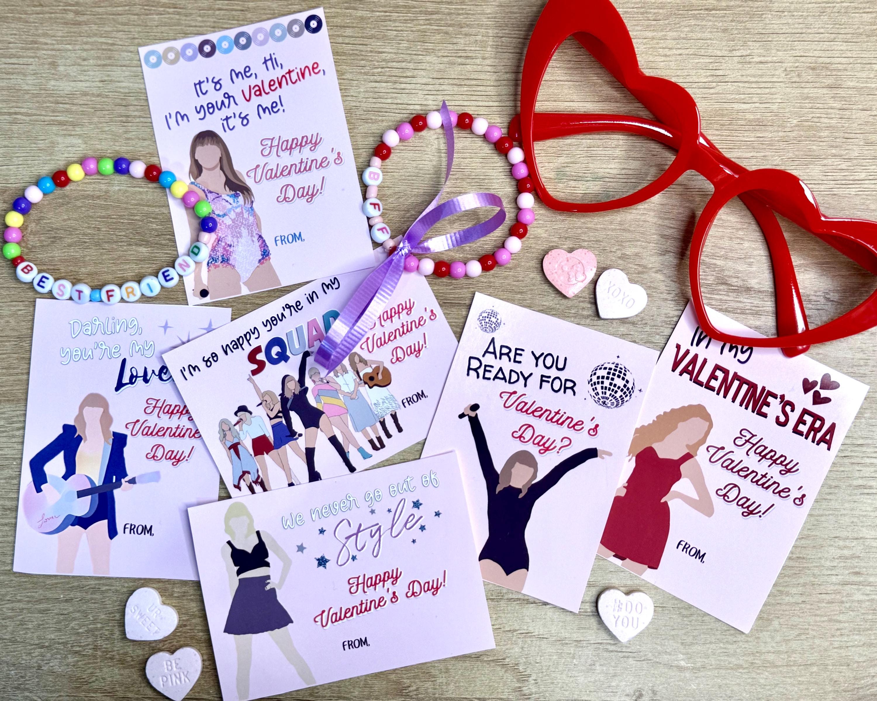 TAYLOR SWIFT VALENTINES, Swiftie Valentine Cards, Valentine's Day ...