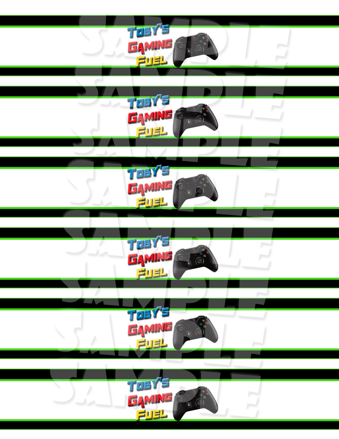 Printable GAMING WATER BOTTLE Labels Video Game Water Bottle - Etsy