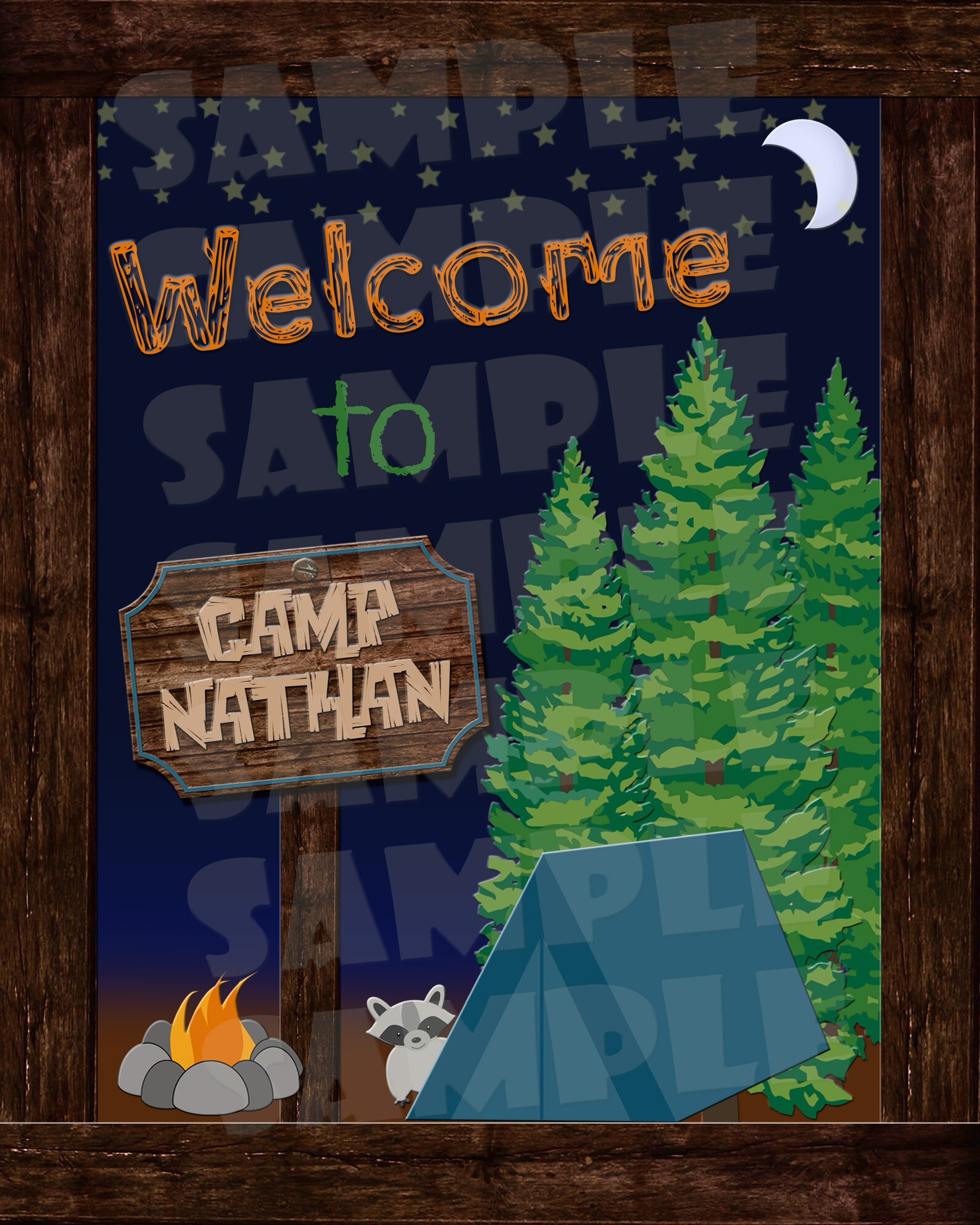 CAMPING PARTY DECORATIONS, Camping Birthday Package, Camp in Party ...