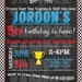 RACE CAR BIRTHDAY Invitation, Race Car Invitation, Chalkboard Race Car ...