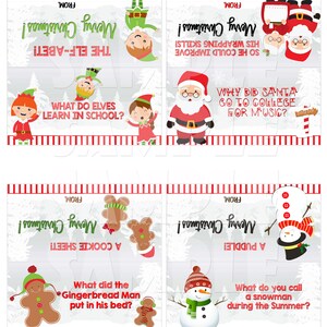 CHRISTMAS TREAT BAG Toppers, Christmas Jokes, Classroom Gift, Students ...
