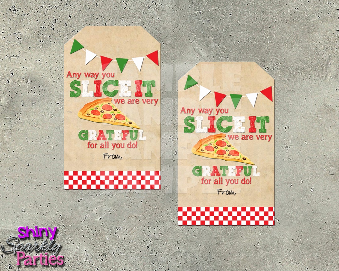 PIZZA TEACHER Tags, Back to School Tag, Teacher Appreciation Tag, Any ...