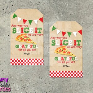 PIZZA TEACHER Tags, Back to School Tag, Teacher Appreciation Tag, Any ...